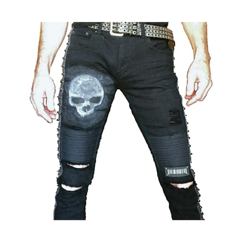 Men's Punk Rock | Gothic Styled Stretch Denim Jeans – Boomers are Punk too